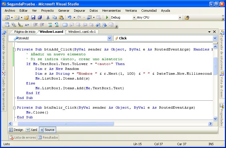 La beta 2 de WinFX permite crear formularios XAML con VS2005
