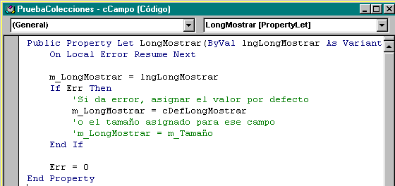 Objetos en Visual Basic -Las colecciones