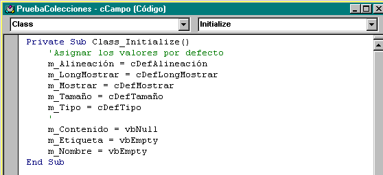Objetos en Visual Basic -Las colecciones
