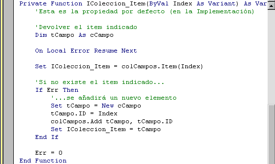 Objetos en Visual Basic -Las colecciones